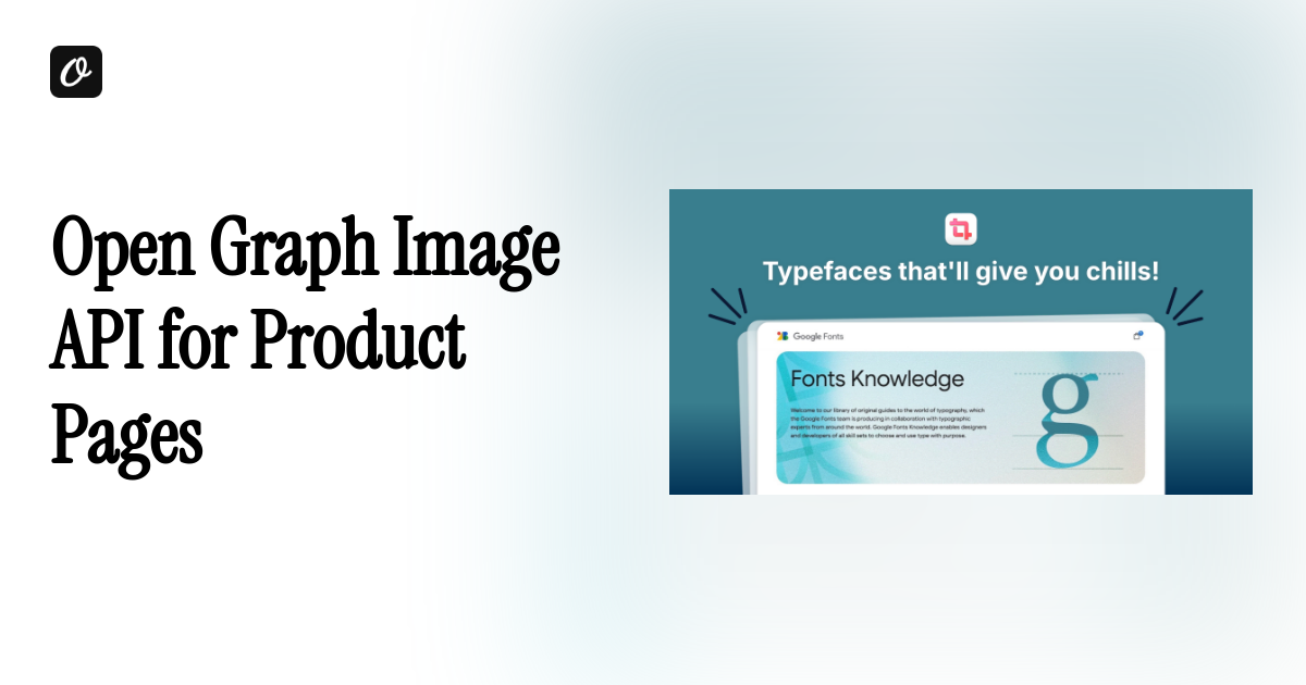 Open Graph Image API for Product Pages — Orshot