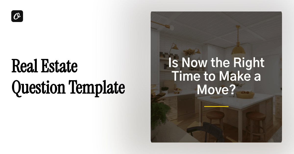Real Estate Question Template — Orshot