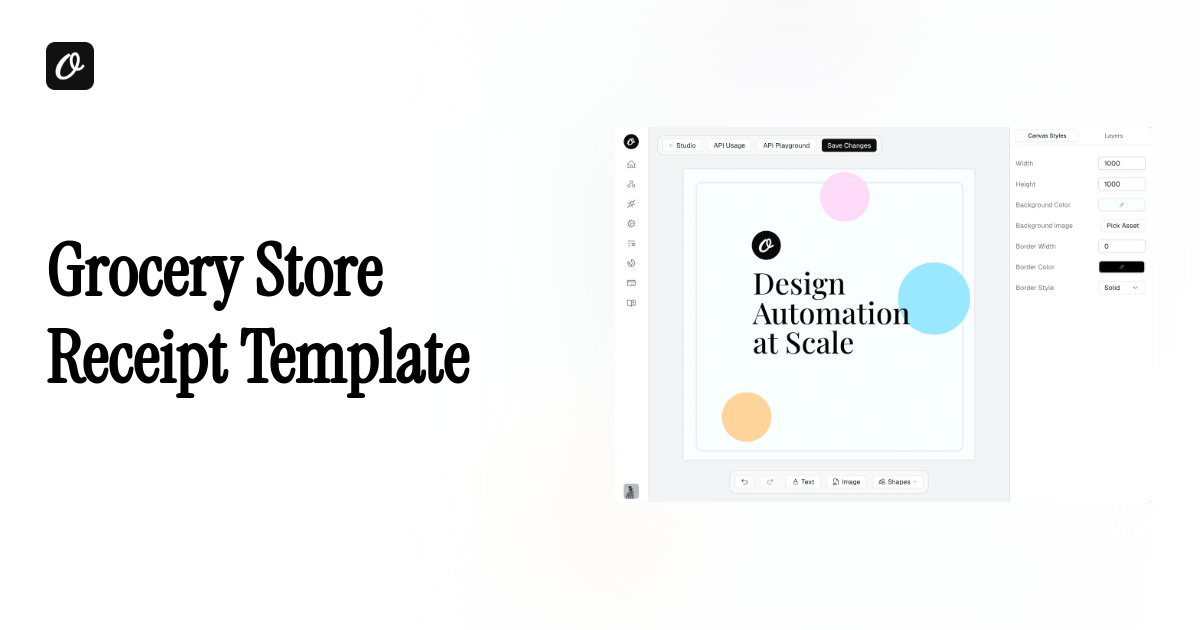 Grocery Store Receipt Template — Orshot