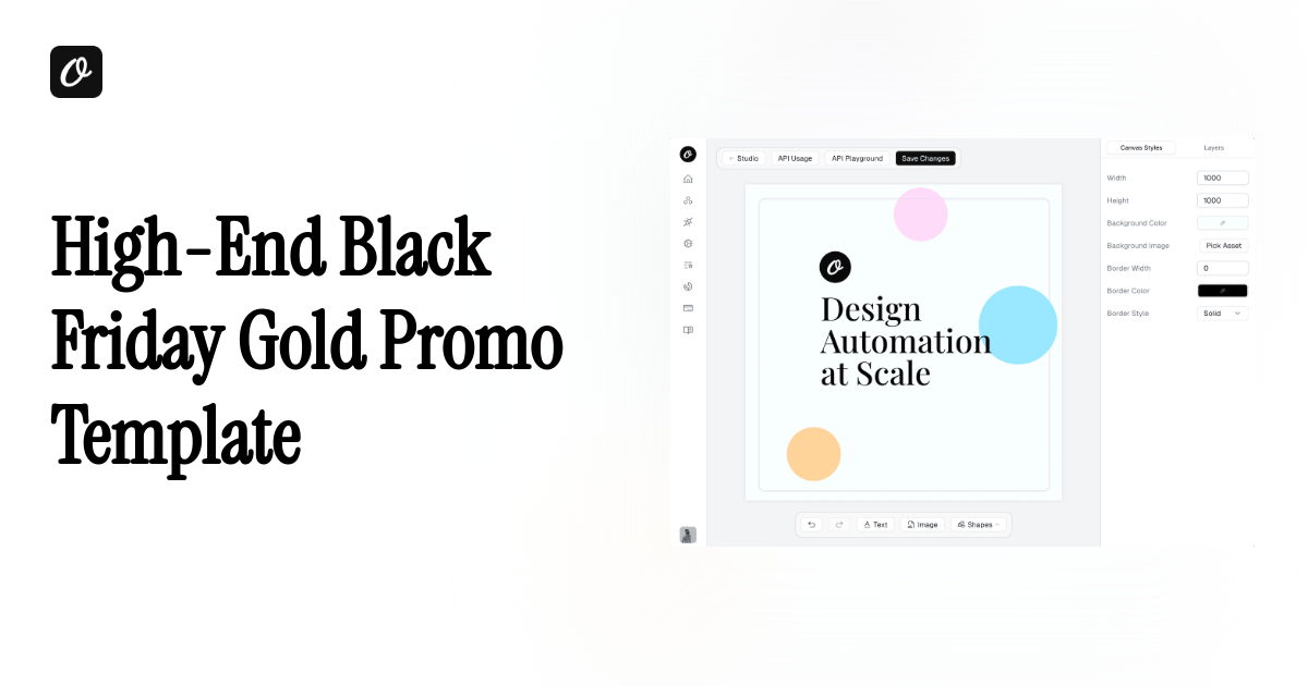 High-End Black Friday Gold Promo Template — Orshot