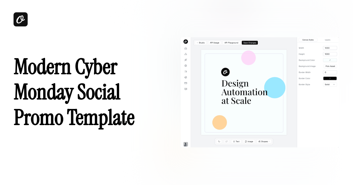 Modern Cyber Monday Social Promo Template — Orshot