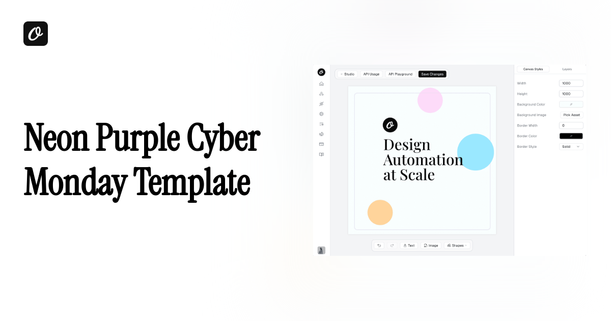 Neon Purple Cyber Monday Template — Orshot